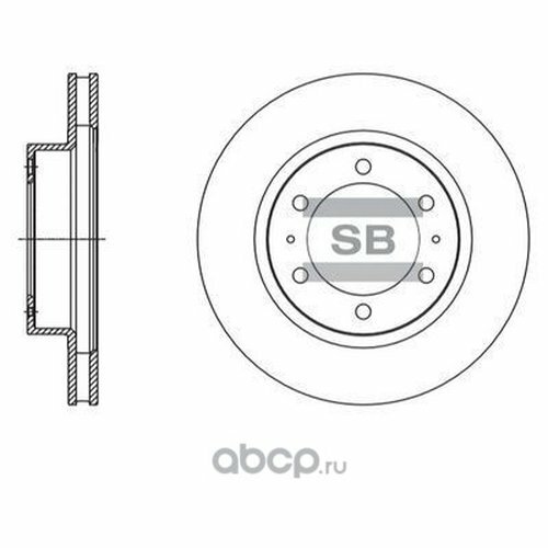 Диск тормозной Hi-Q SD4098 для Toyota 4Runner, FJ Cruiser, Fortuner, Hilux VII, VIII