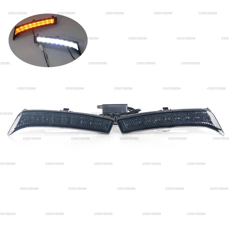 Дневные ходовые огни PMFC для Subaru Forester 2013, 2014, 2015, 2016, 2017, дневные ходовые огни, сигнальные лампы, 2 шт. DRL светодиодный противотуманные фары White and Yellow