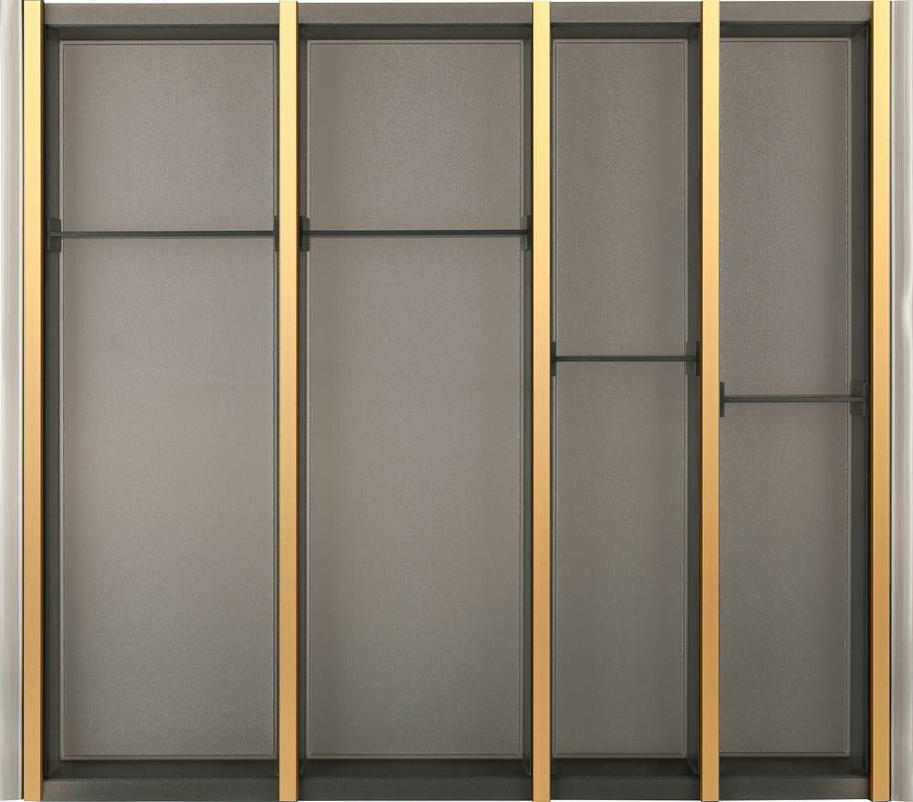 Лоток для столовых приборов в шкаф 600 мм NINKA CUISIO AQUA черный/золото