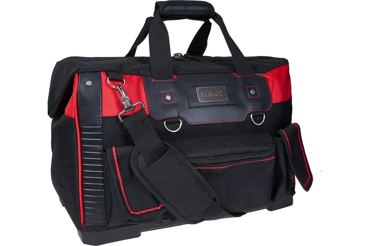 Dr. IRON Сумка для инструмента с пластиковым дном с ремнем 500x280x410 мм Dr.IRON DR1051
