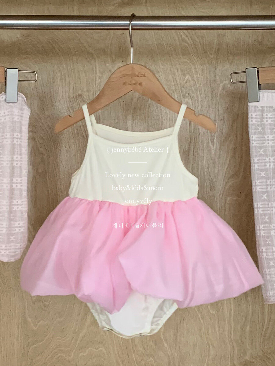 Платье Jennybebe "Принцесса", летнее, розовое, для девочек