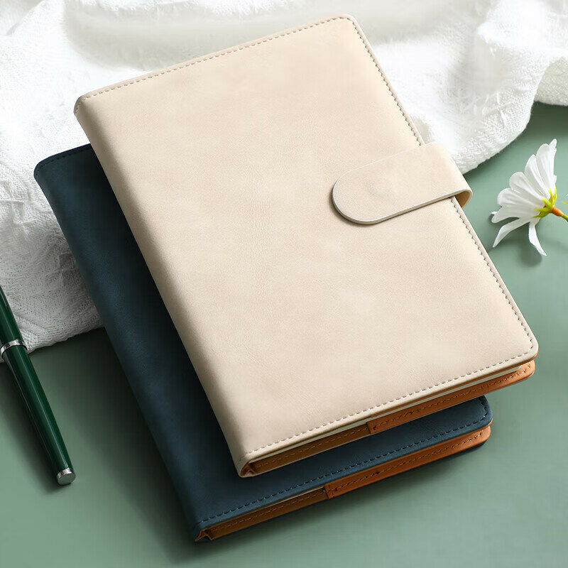 [Lowest Price Online] Faramon A5 Notebook, Simple And Thick, Journal, Business Record Book, Office Stationery, Diary, A5-Khaki