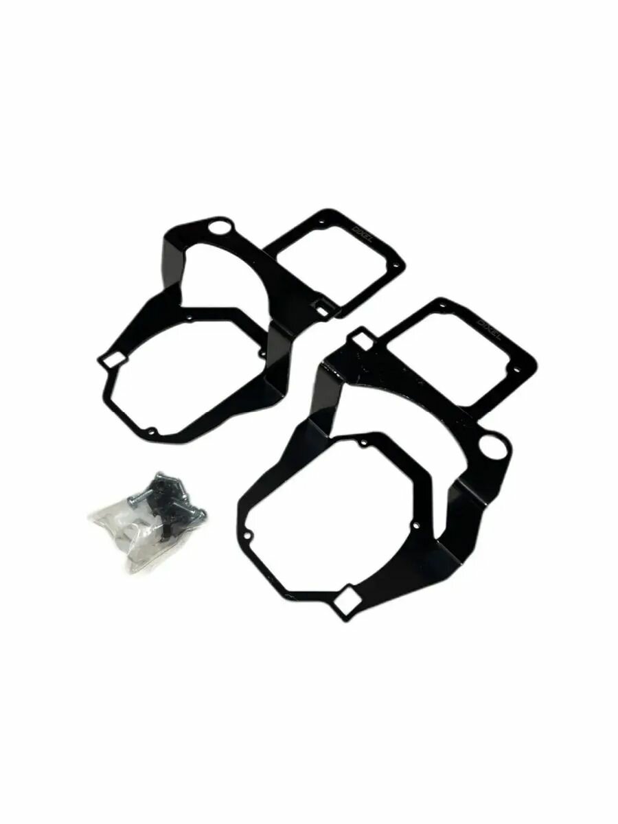 Переходные рамки Kia Ceed I Рестайлинг (2010 - 2012 г. в.) для замены линз с креплением Hella 3/3R/5R (комплект 2шт.)