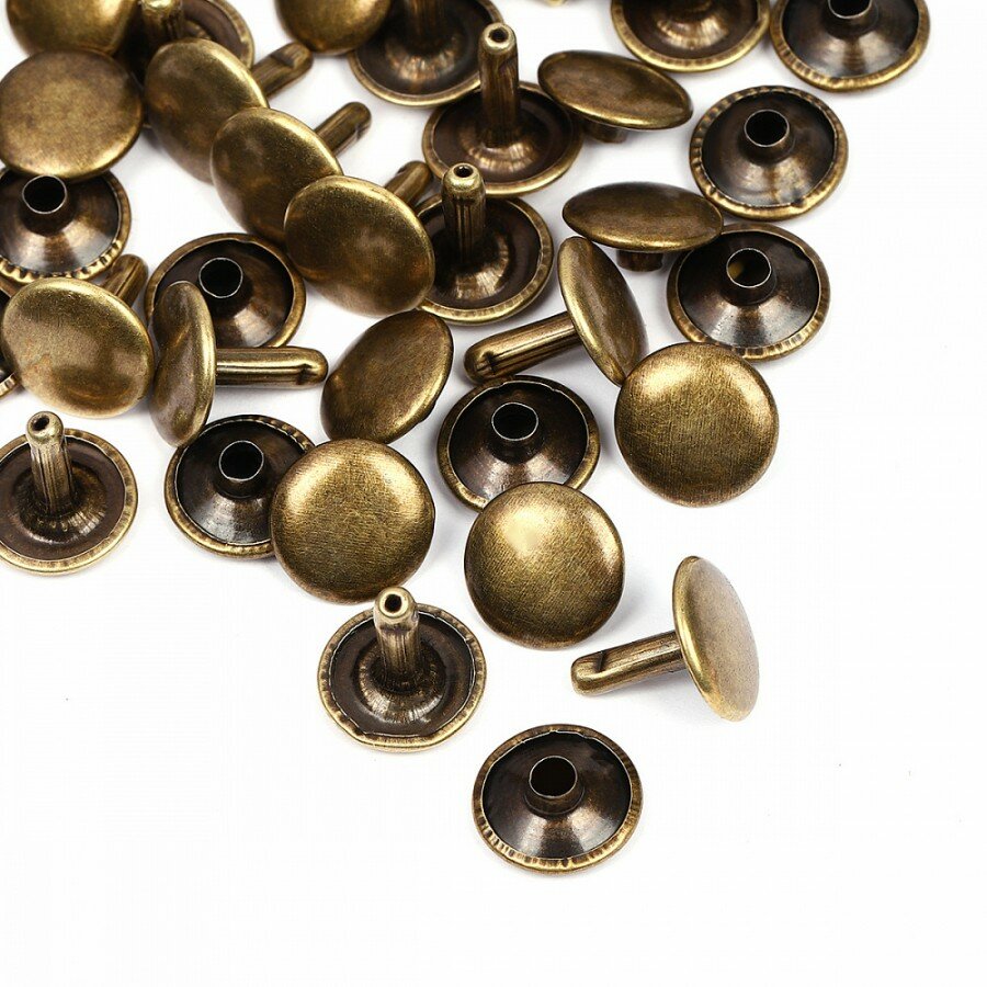 Хольнитены двухсторонние сталь TBY.5212 N123 12х12 цв. антик уп. 1000шт