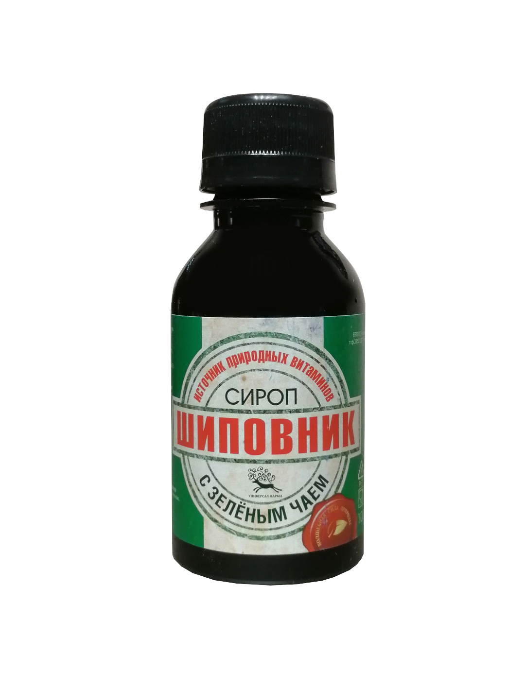 Сироп Шиповник с зеленым чаем, 100 мл (Универсал-Фарма) (производство Алтай)