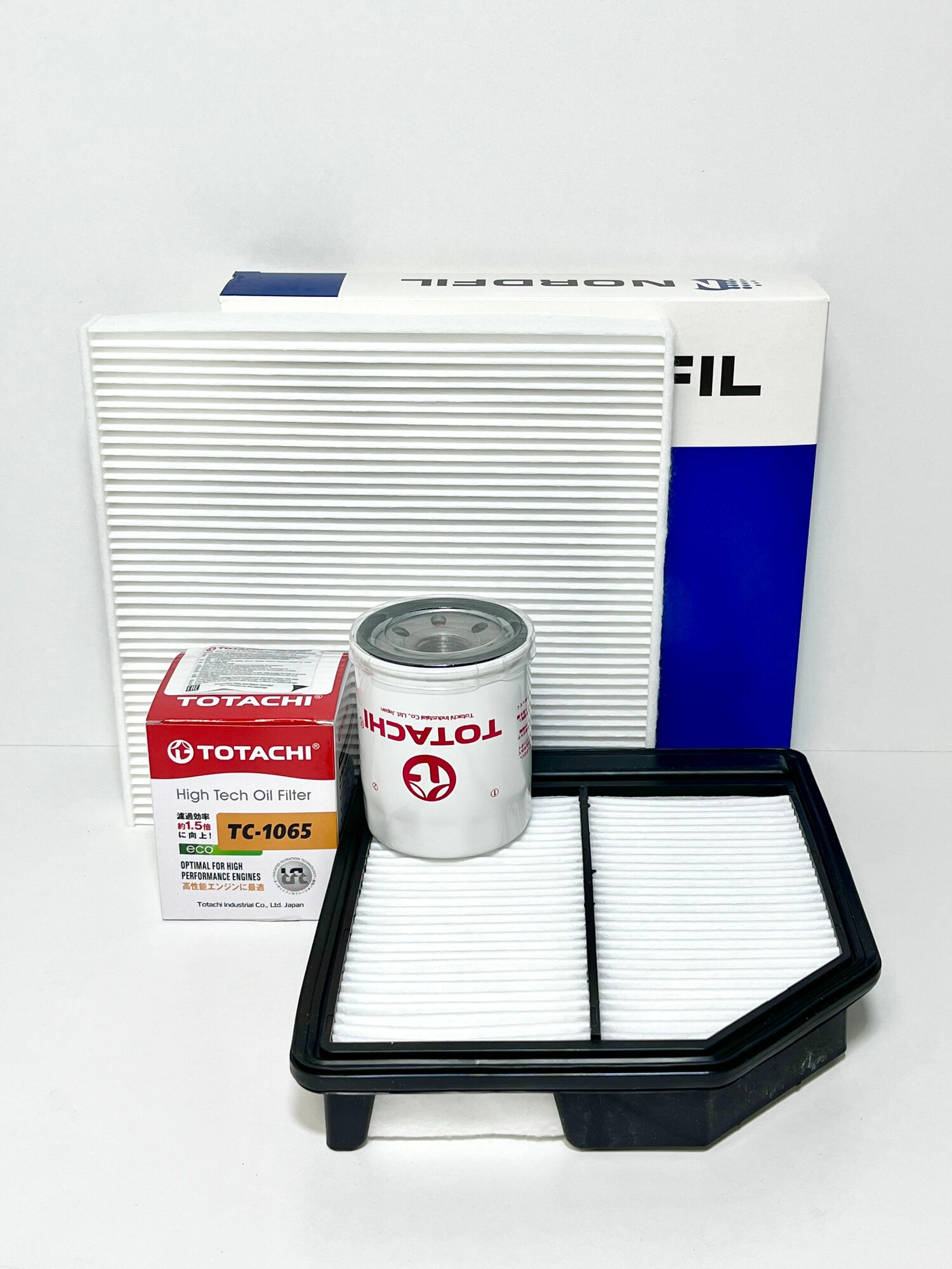 Комплект фильтров для Honda Civic 8 седан 4D 1.8 (Хонда Сивик 2005 - 2011) Фильтр воздушный + масляный + салонный