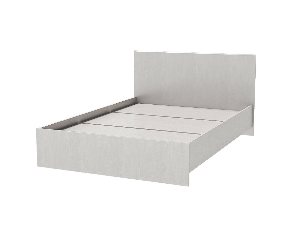 Кровать 140х200, с настилом ЛДСП, без матраса, Ясень Анкор Светлый
