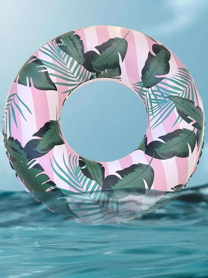 Надувной круг для плавания 90 см, розовый