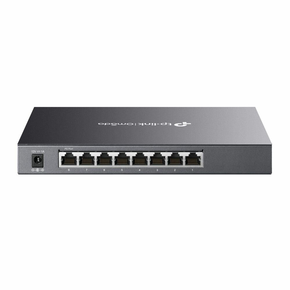 Коммутатор TP-Link Omada SG2008 гигабитный управляемый, 8xRJ45 1Гбит/с, умный мониторинг