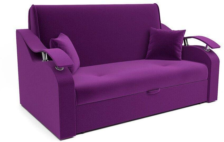 Диван Mebel-ars Шарк №2 Микровелюр Фиолет Размеры: Высота 950мм Глубина 950мм Ширина 1700мм