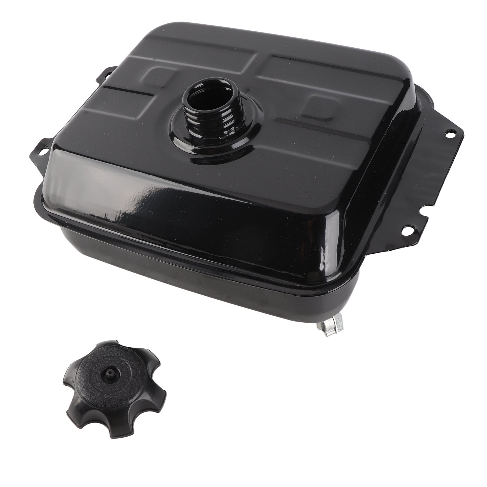 Топливный Газ Бензобак Металлический Контейнер с Крышкой 6Л Коррозионностойкий для Go Kart ATV 125‑250CC