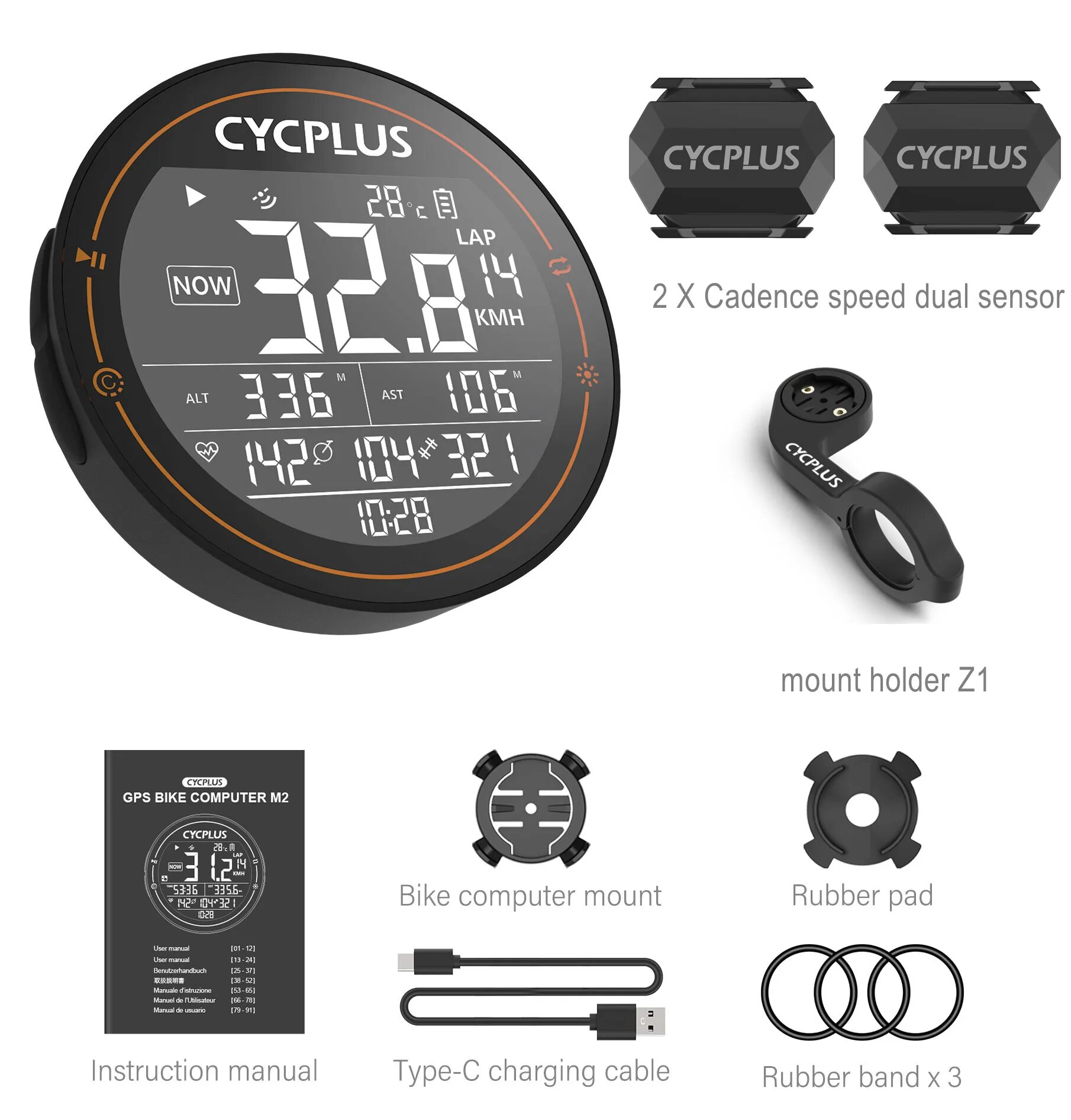 CYCPLUS M2 Велокомпьютер, M2 C3 C3 Z1