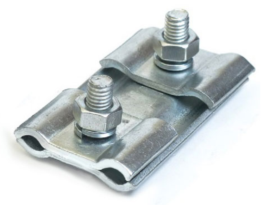 Зажим плашечный тэсла ПС-1-1 оцинкованная сталь, 5.5-8.6мм / электрика