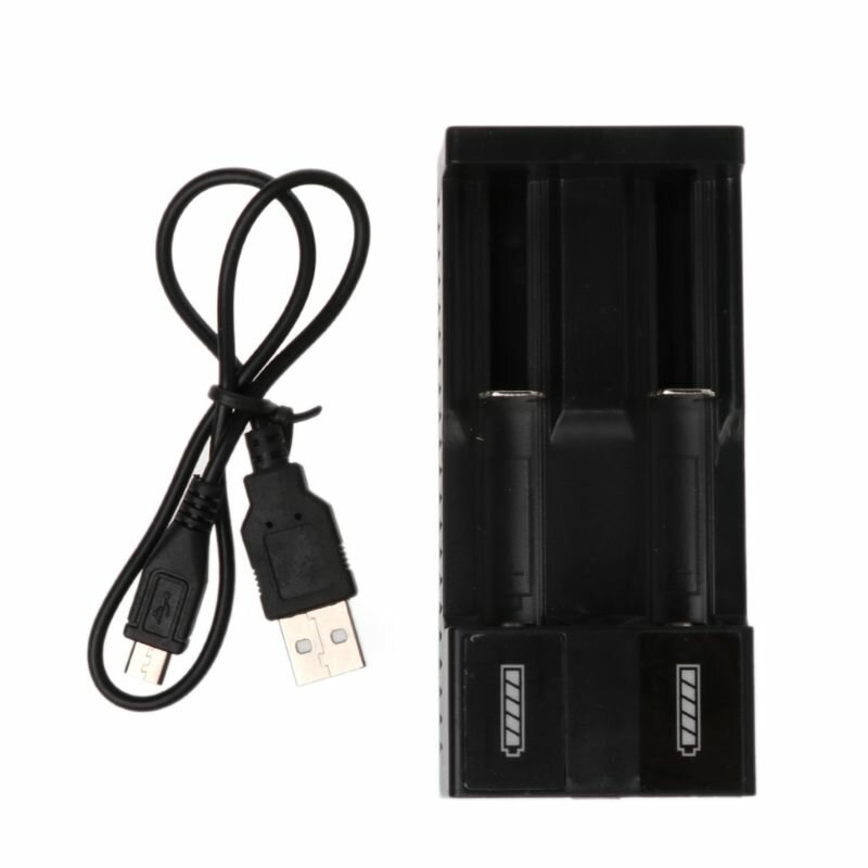 3,7 В 18650 2-Слотное Зарядное Устройство Портативное 26650 14500 USB Интерфейс Интеллектуальное Независимое От Вейпа Литий-Ионное Зарядное Устройство