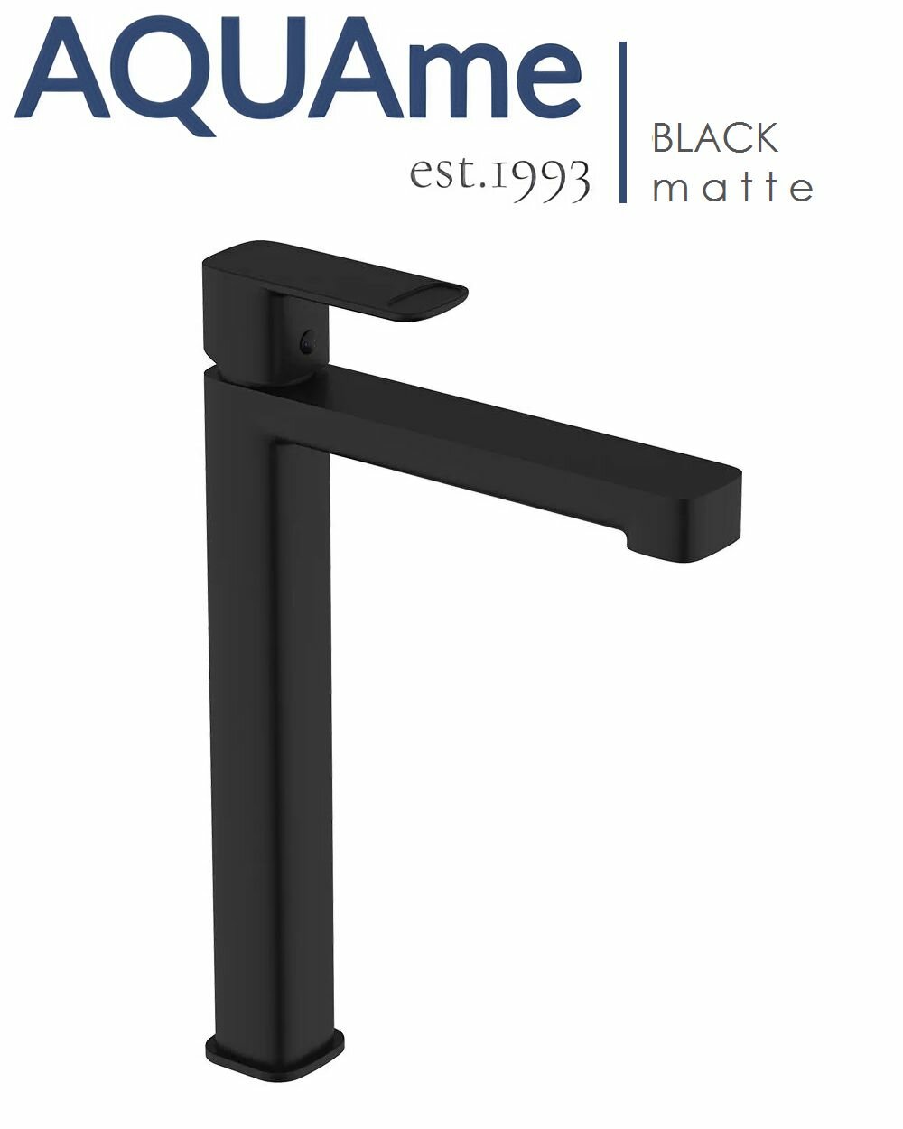 Смеситель для раковины AQUAme Parma матовый черный AQM6614MB