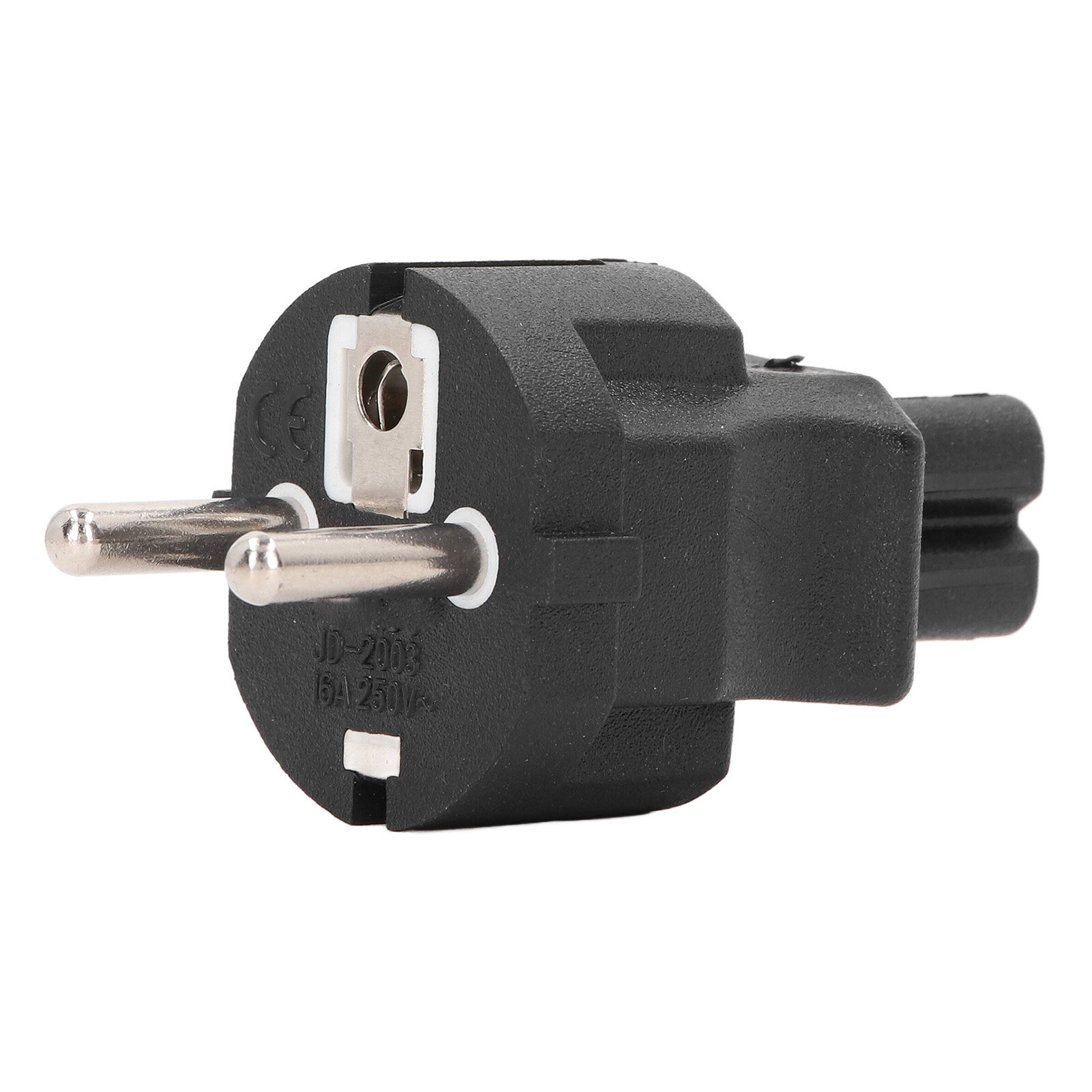4 шт. 2-контактная вилка европейского стандарта IEC320 C7, адаптер питания 4,8 мм, европейская вилка IEC320 C7, адаптер питания европейского стандарта, 100 250 В
