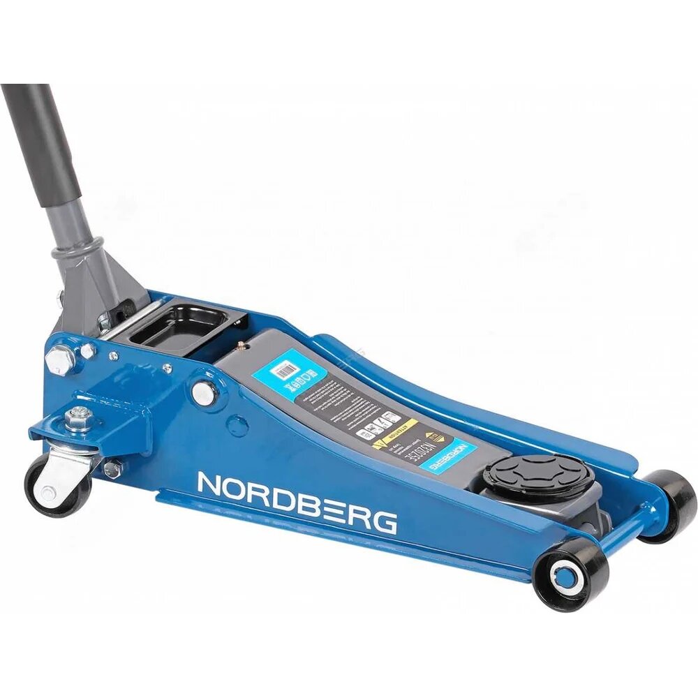 Домкрат подкатной NORDBERG 2,5 т с резиновой насадкой. N32025E