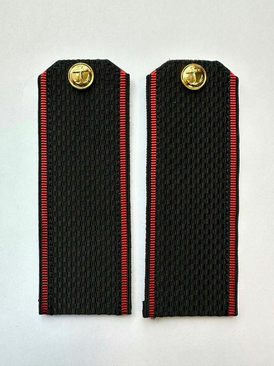 Погоны Морской пехоты повседневные Матрос цвет черный с красным кантом