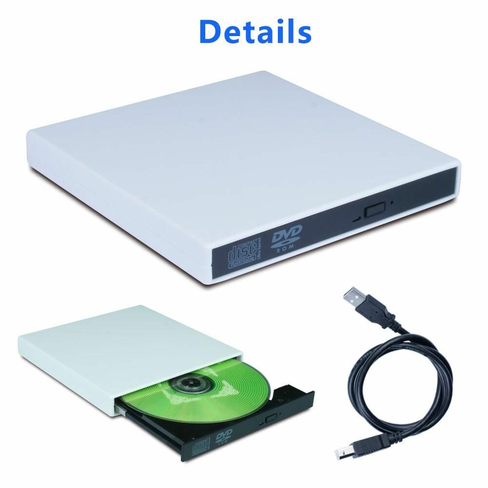 Универсальный USB 2.0 портативный внешний сверхскоростной CD-ROM DVD-плеер привод автомобильный диск поддержка для I/Book Air/Pro портативный ПК стол