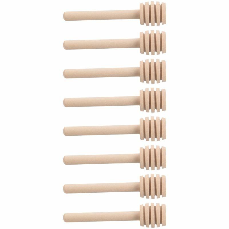 400 упаковок мини-3-дюймовых деревянных палочек для меда, в индивидуальной упаковке, сервер для диспенсера баночек с медом, сбрызнутого медом -HJ