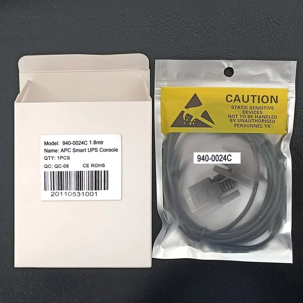 USB-RS232 кабель для APC Schneider SUA1000 1500 2200 3000 1,8 м, if yr PC w 9pin COM