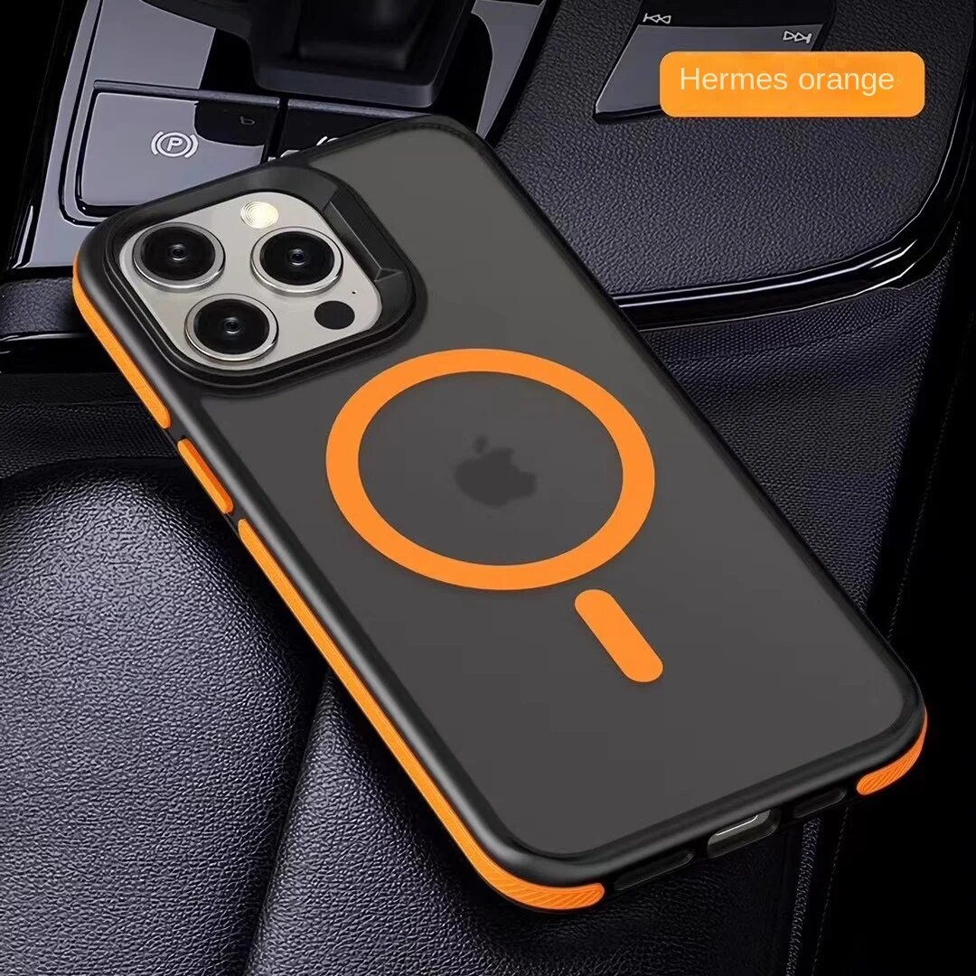 Чехол для iPhone 11, оранжевый, MagSafe