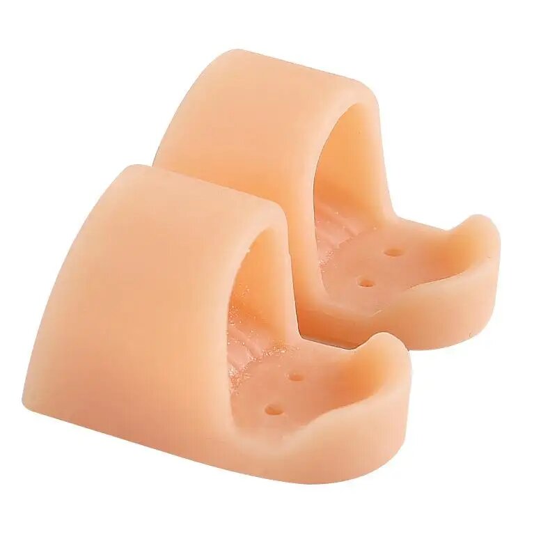 1 пара многоразовых разделителей пальцев ног — корректор большого пальца и защита для маленького пальца, подушечки для облегчения вальгусной деформации для педикюра