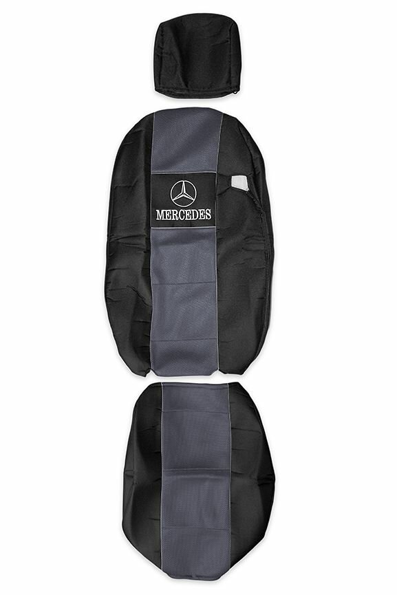 Чехол сиденья MERCEDES ACTROS Megaspace, AXOR, ATEGO (1 ремень / 1 высокое, 1 низкое сидения) Серый