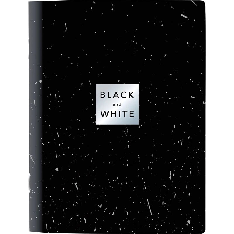 Тетрадь общая Attache Selection Квадрат ВW 165x220 мм 48л клетка скрепка