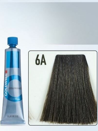 Goldwell Colorance - Тонирующая крем-краска для волос 6А темно-русый пепельный 60 мл