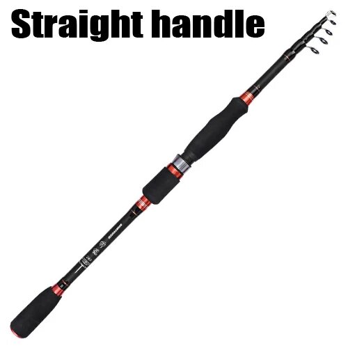 HLUR телескопическая удочка карбоновая 1,8-2,4 м, Spinning Rod, 1.8M