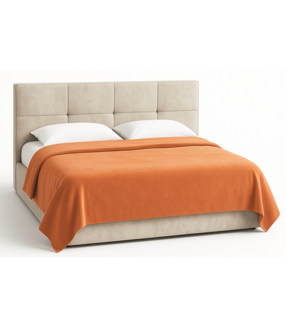 Двуспальная кровать Марс 160х200 бежевая 9585396