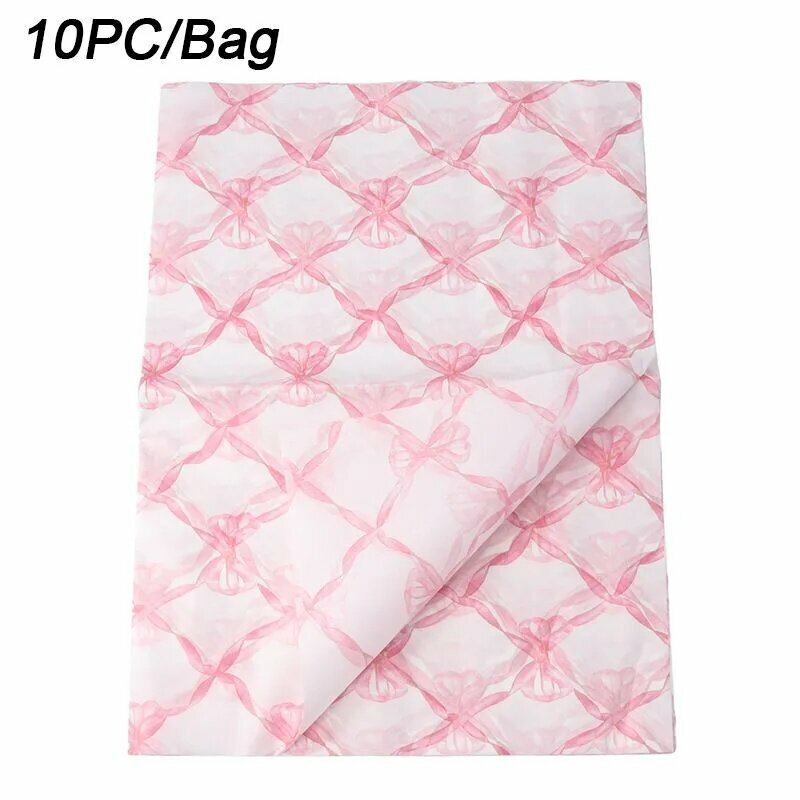 Цветная копировальная бумага для подарков 50x35 см, 10 листов, тонкая упаковочная бумага с мятой текстурой (для цветов, одежды)