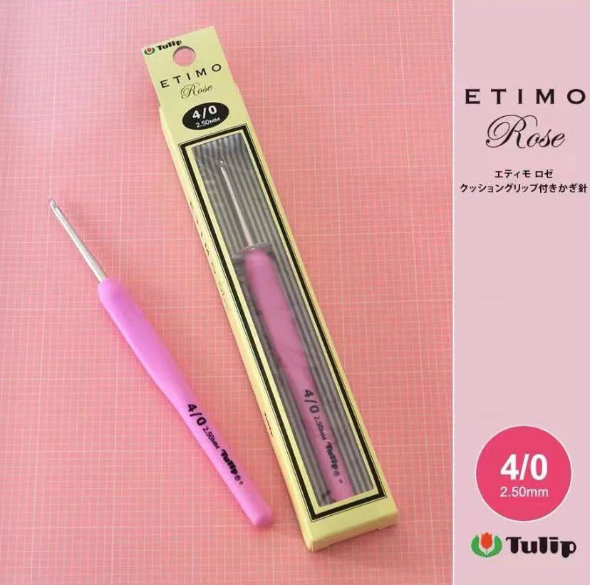 Крючки для вязания Tulip Etimo Rose алюминиевые