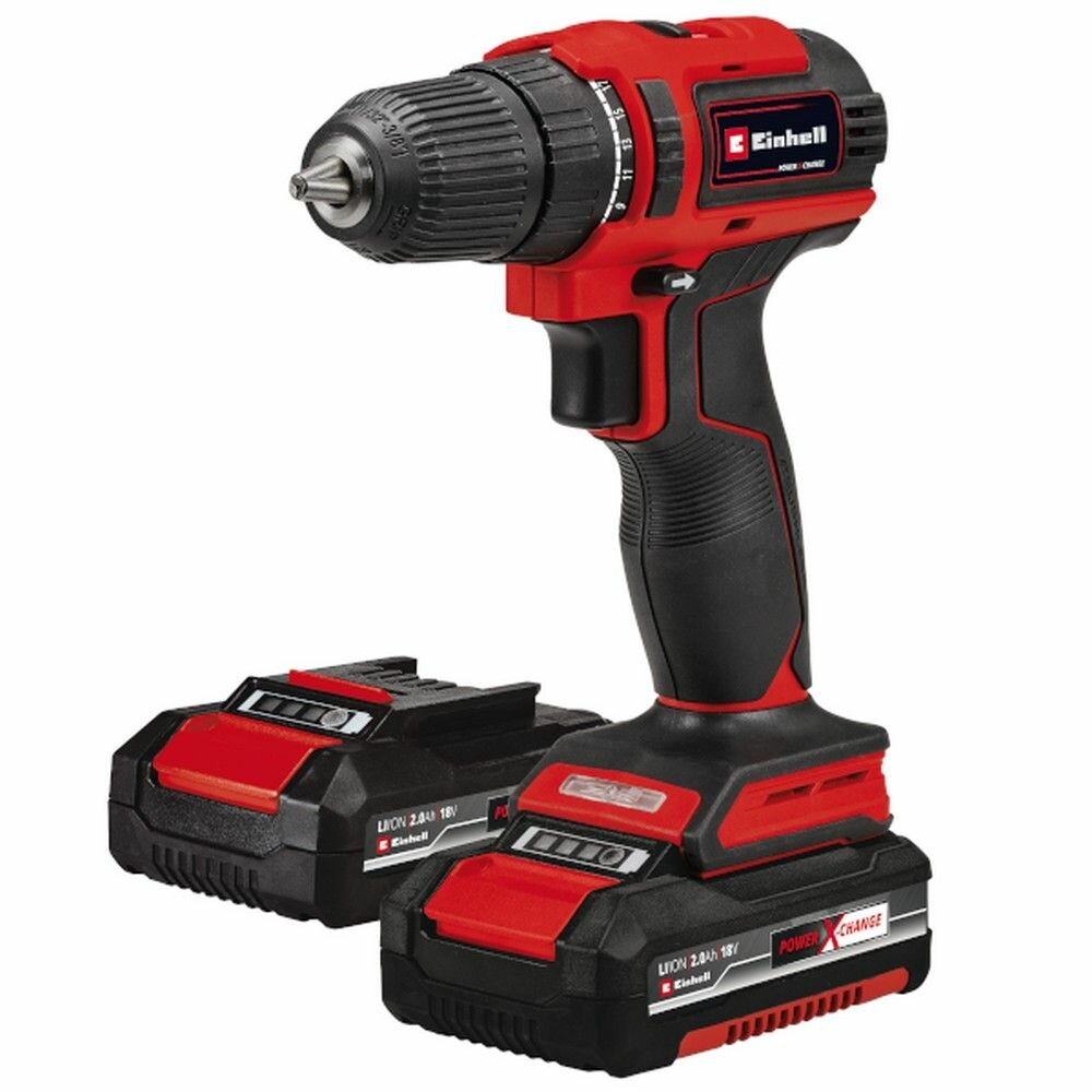 Дрель аккумуляторная Einhell PXC TE-CD 18/40 Li BL 2×2 Ач для ремонта и сборки