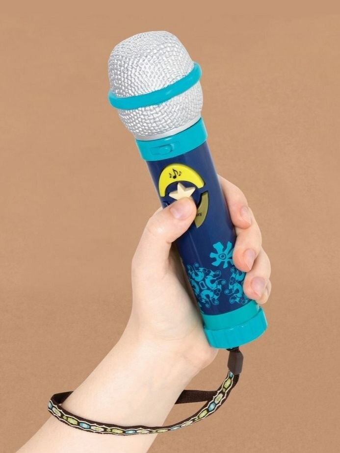 B.TOYS (BATTAT) Микрофон детский Okideoki записывающий, 8 мелодий, запись/воспроизведение для детей от 1.5 лет