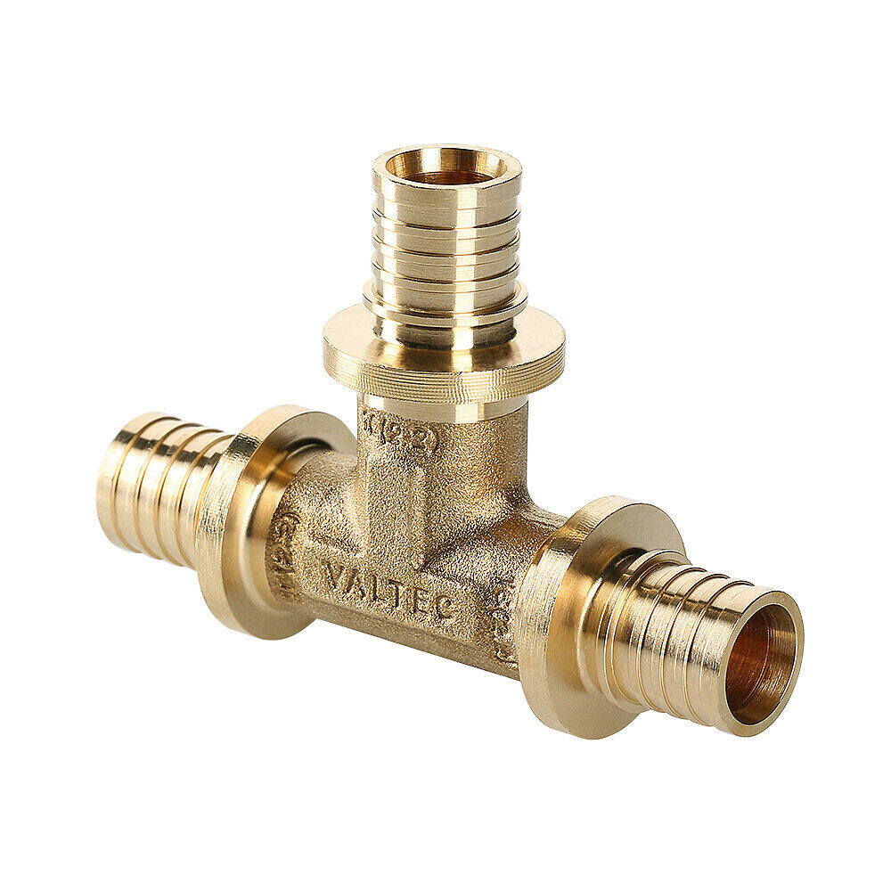 Тройник Valtec 25 х 25 х 25 мм равнопроходной латунь (VTm.431. BG.252525)