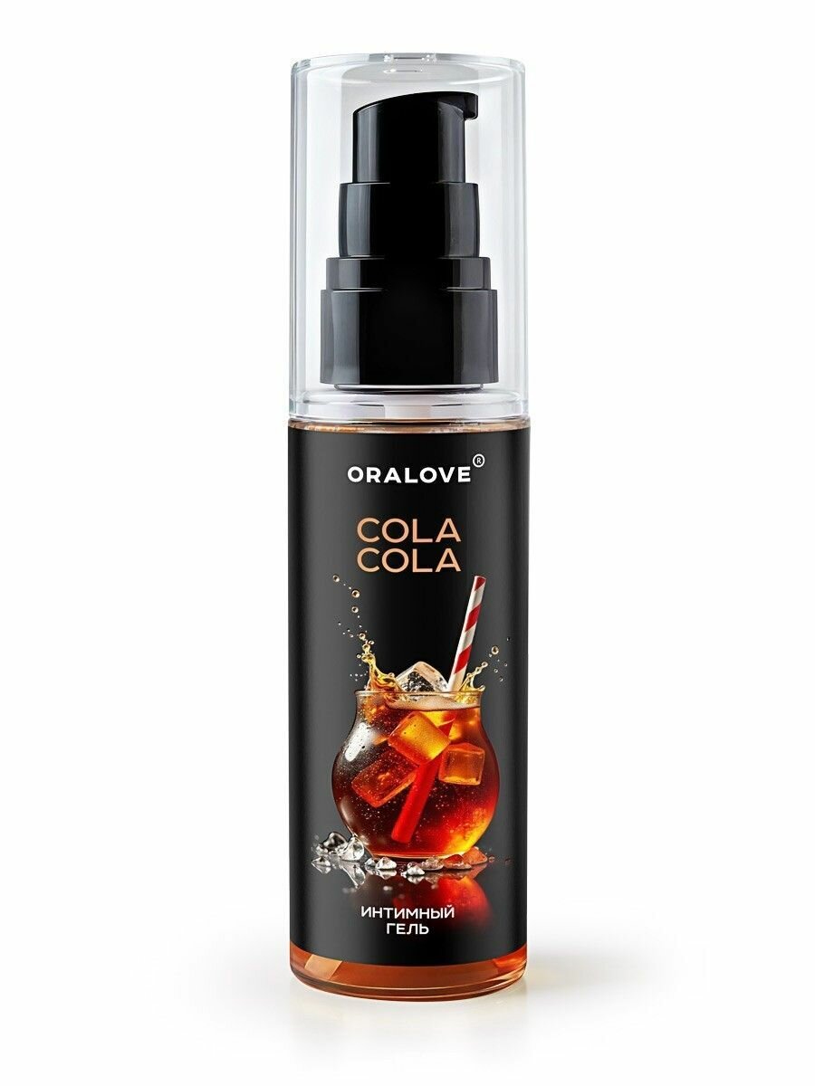 Съедобная смазка "ORALOVE COLA COLA", гель на водной основе, 60гр, вкус колы, не липнет