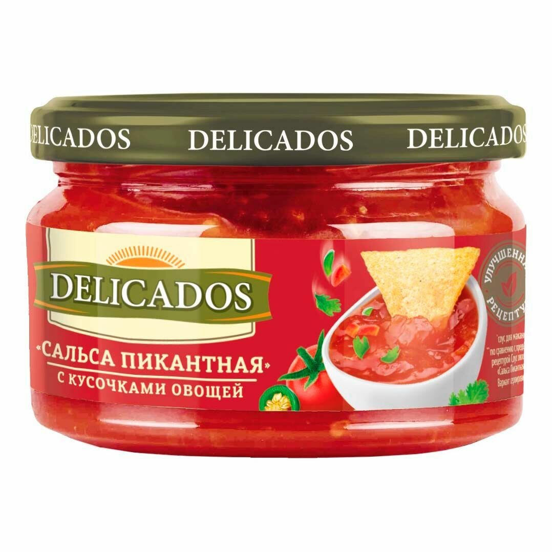 Соус Delicados сальса пикантная овощной 200 г