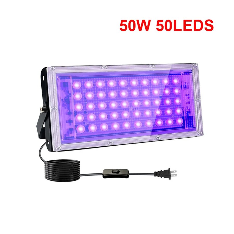 Thrisdar Светодиодные УФ-лампы для отверждения 300 Вт 50W, AC220V EU UK AU Plug