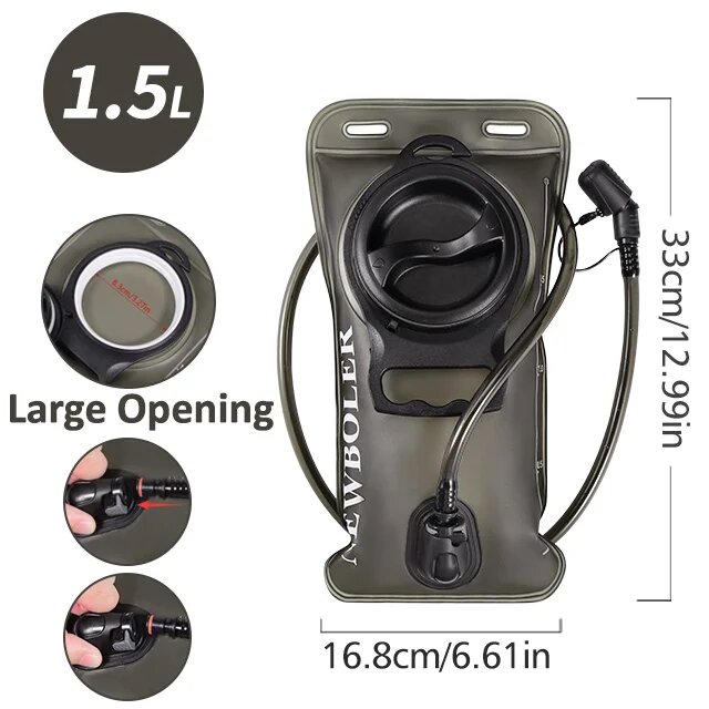 Гидратор NEWBOLER 1.5л, Серый, BOT230-G-1.5L