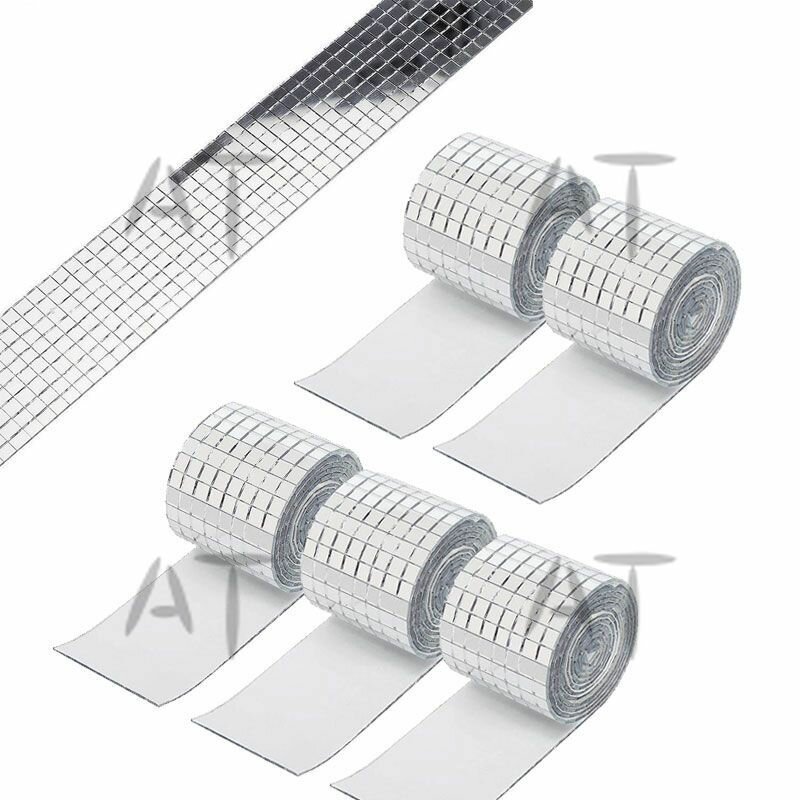 Зеркальная лента мозаика самоклеящаяся