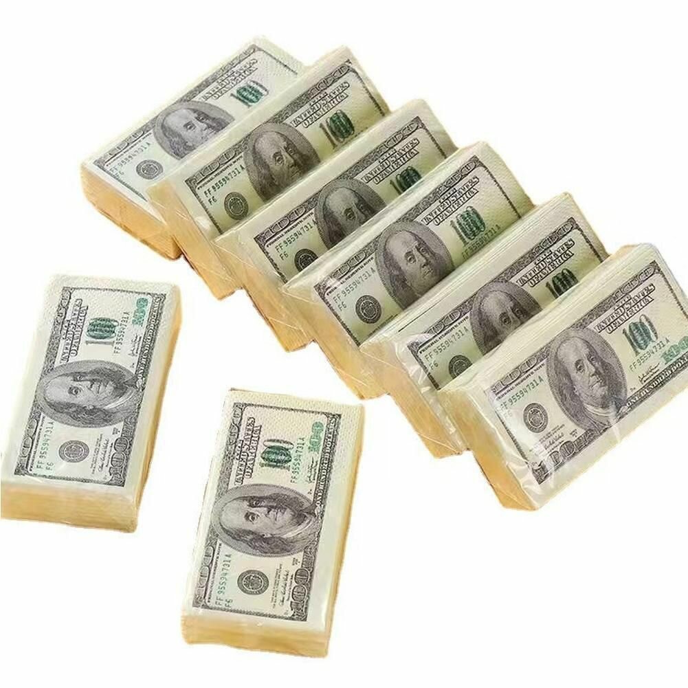 Деньги фальшивые, фейковые, сувенирные игрушечные купюры номинал 100 долларов