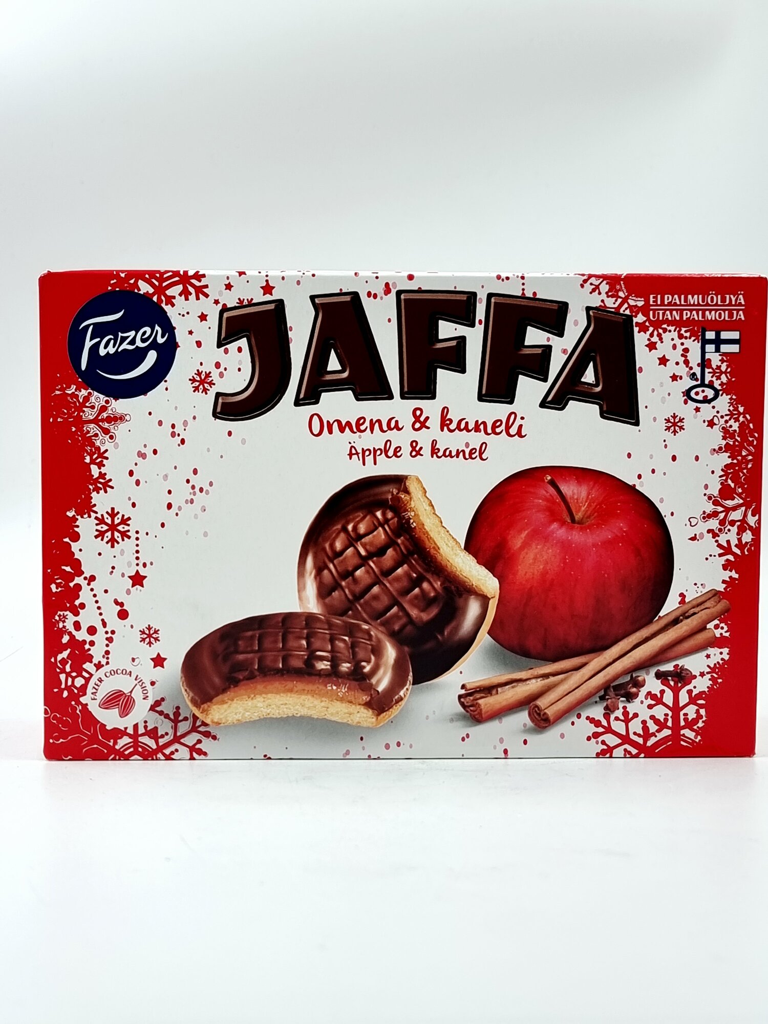 Печенье с мармеладом Fazer Jaffa яблоко-корицав шоколаде 300 г (из Финляндии)