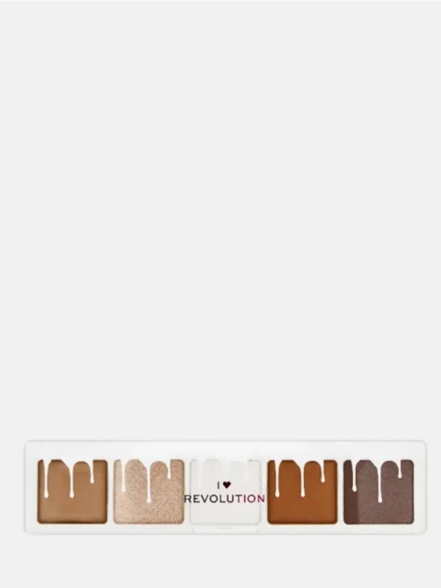 Палетка теней для век I HEART REVOLUTION mini chocolate eyeshadow palette White Vanilla Cream
