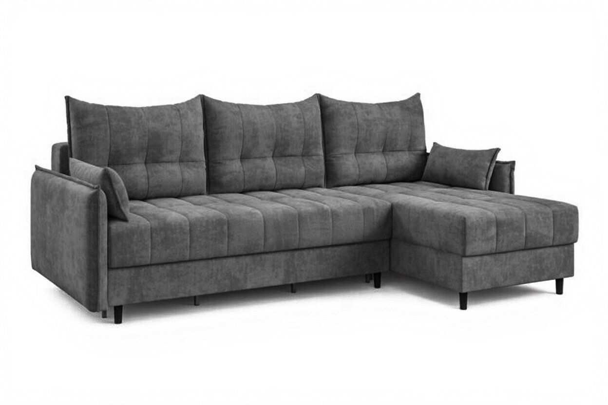 Угловой диван Твист, механизм пантограф, независимый пружинный блок, на ножках