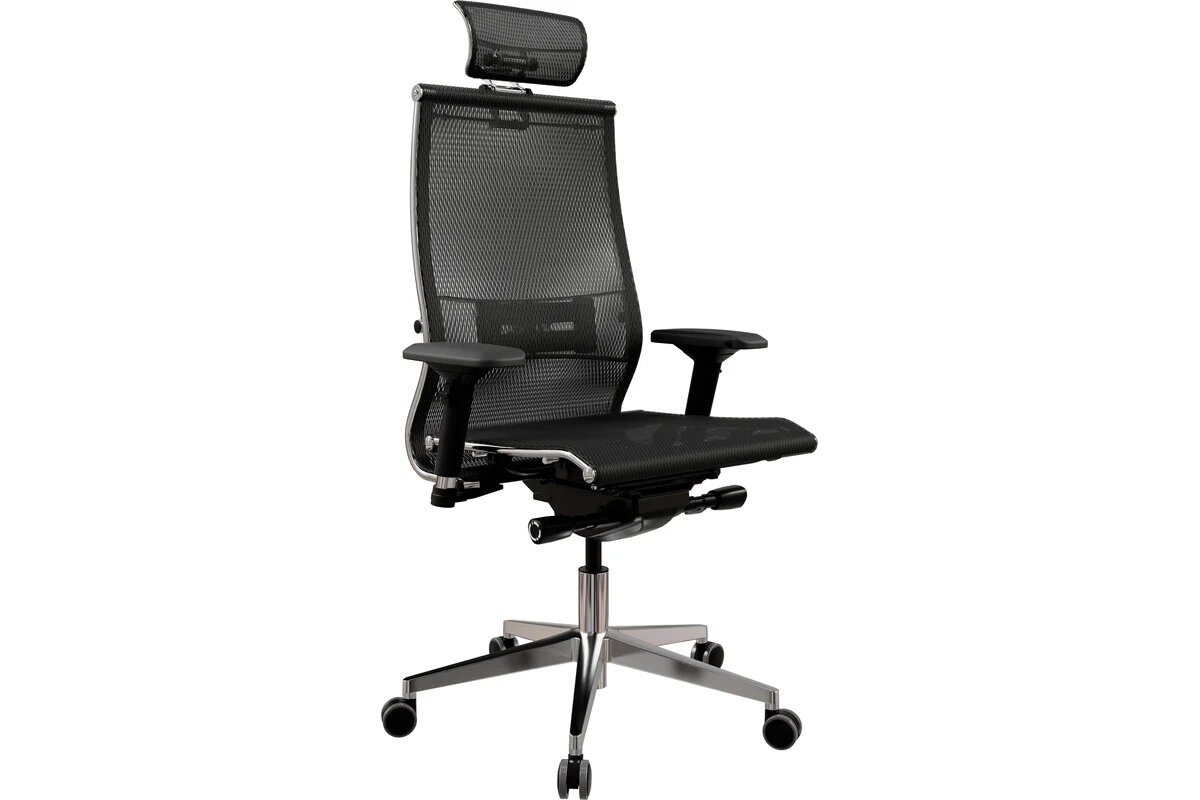 Z1D.3.15.109 / Компьютерное кресло Метта Samurai S-3 черный (сетка, до 150 кг, подголовник, подлокот