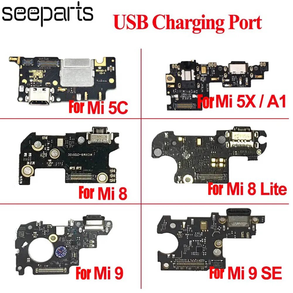 USB-порт зарядки для Xiaomi Mi 5S Plus, гибкий кабель