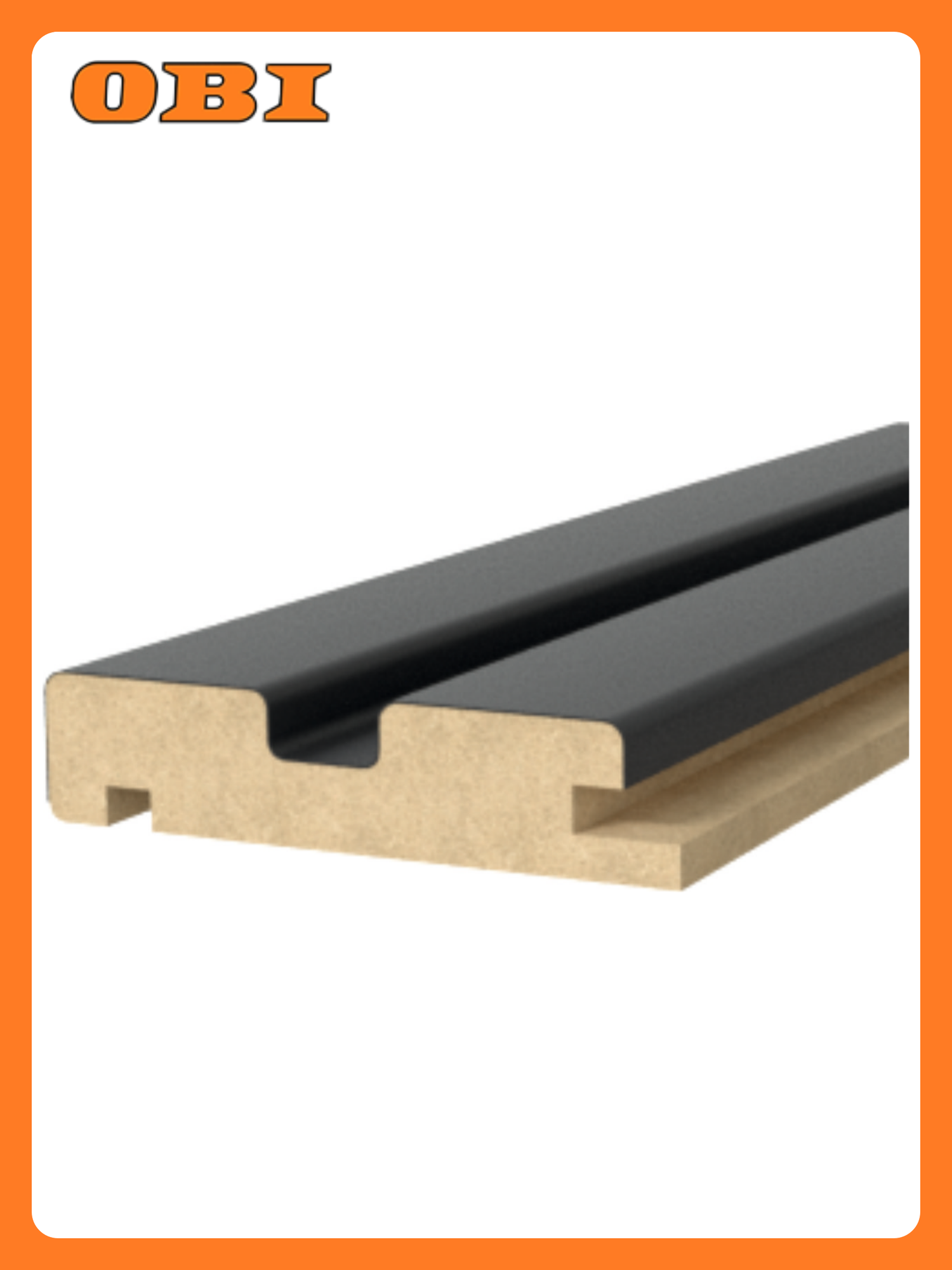 Профиль Старт МДФ Stella Beats De Luxe Black Lead 2700x66,5x16