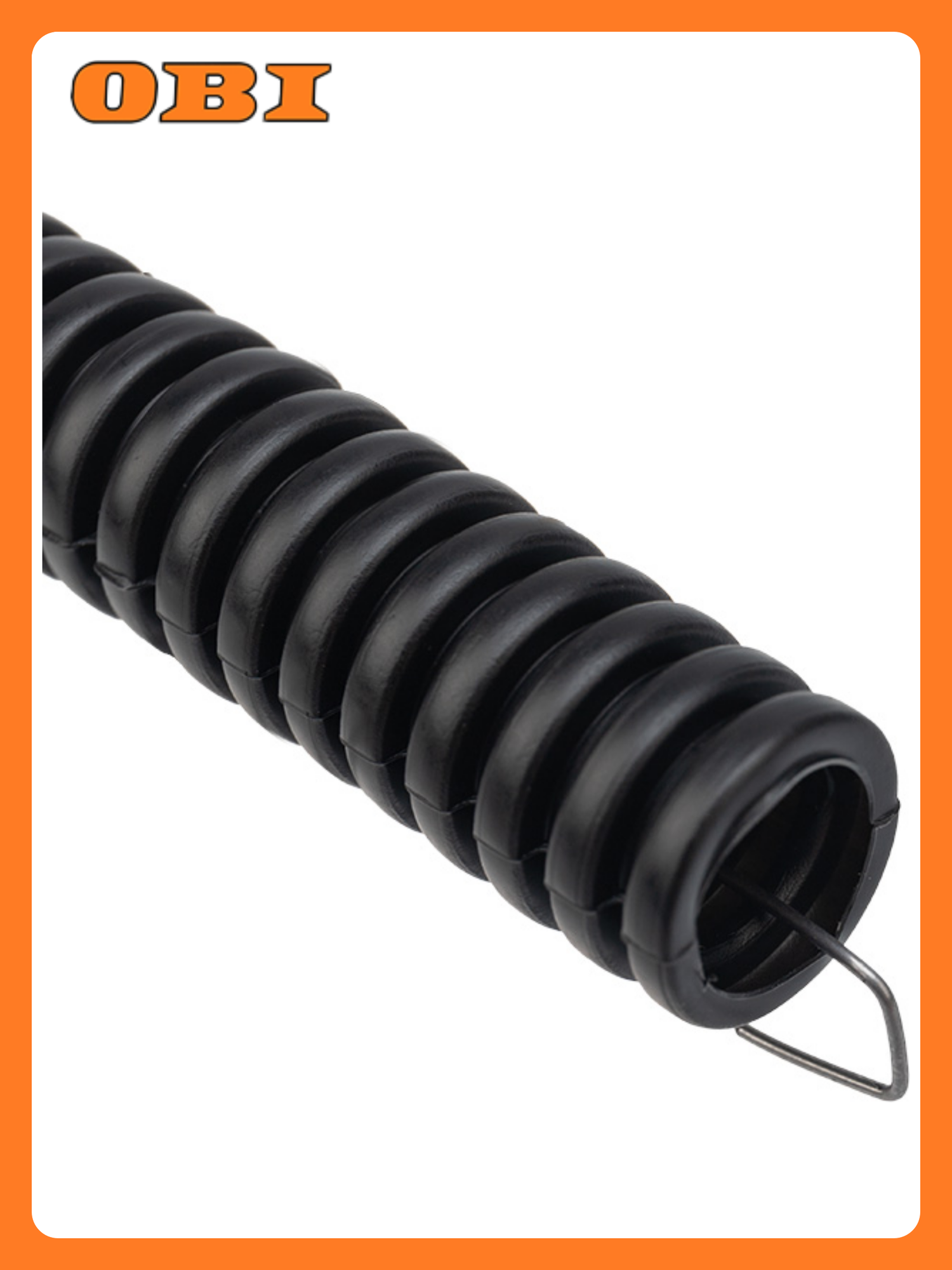 Труба гофрированная из ПНД безгалогенная HF, с зондом, ø16мм, черная (бухта 10 м/уп) REXANT